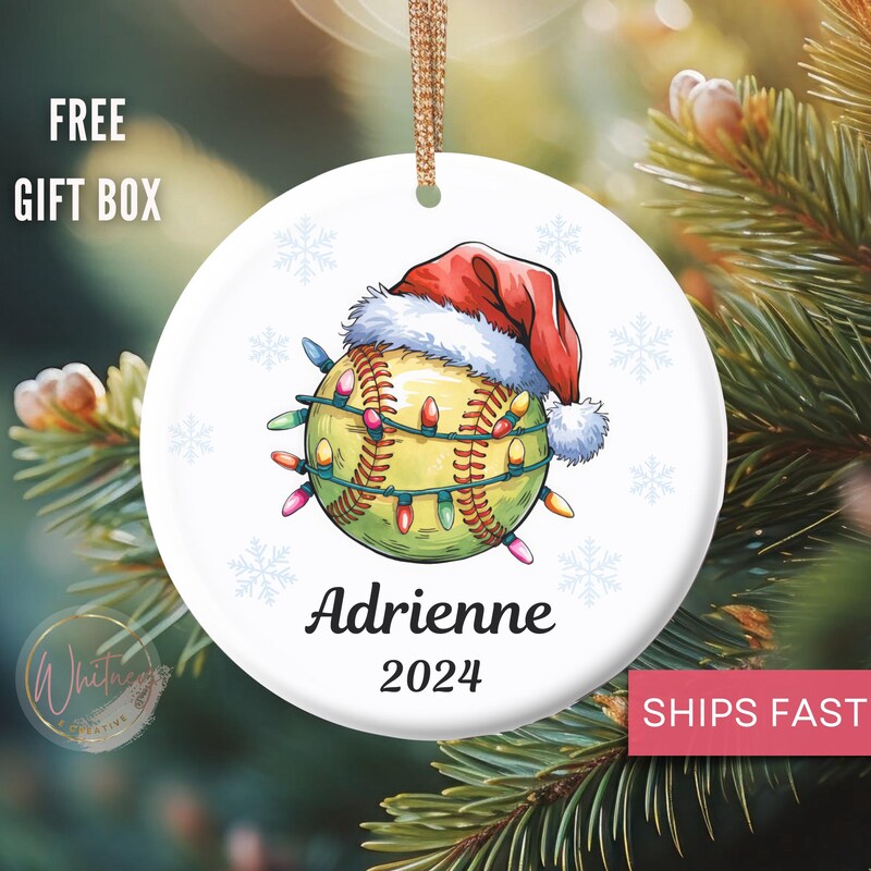 Softball Christmas - Etsy