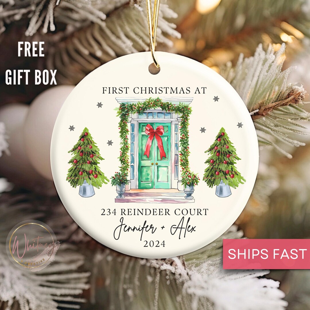 Personalized New Home Christmas Ornaments, First Christmas Our New ...