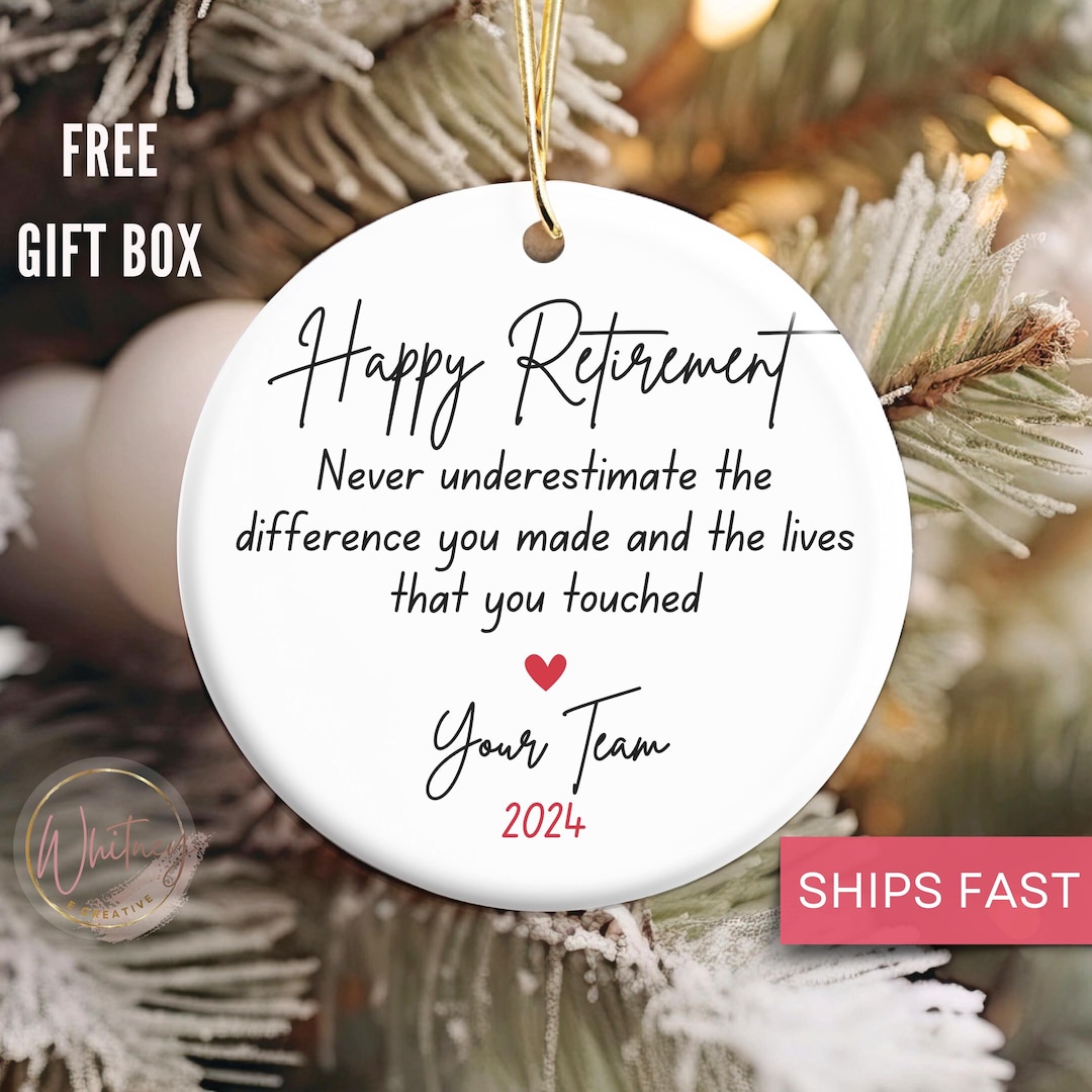 Personalized Retirement Ornament, Custom Funny Retirement Gift, Retiree ...