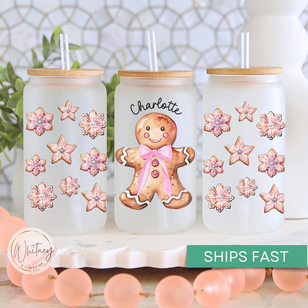 Personalized Gingerbread Man Tumbler, Custom Christmas Gingerbread Man ...