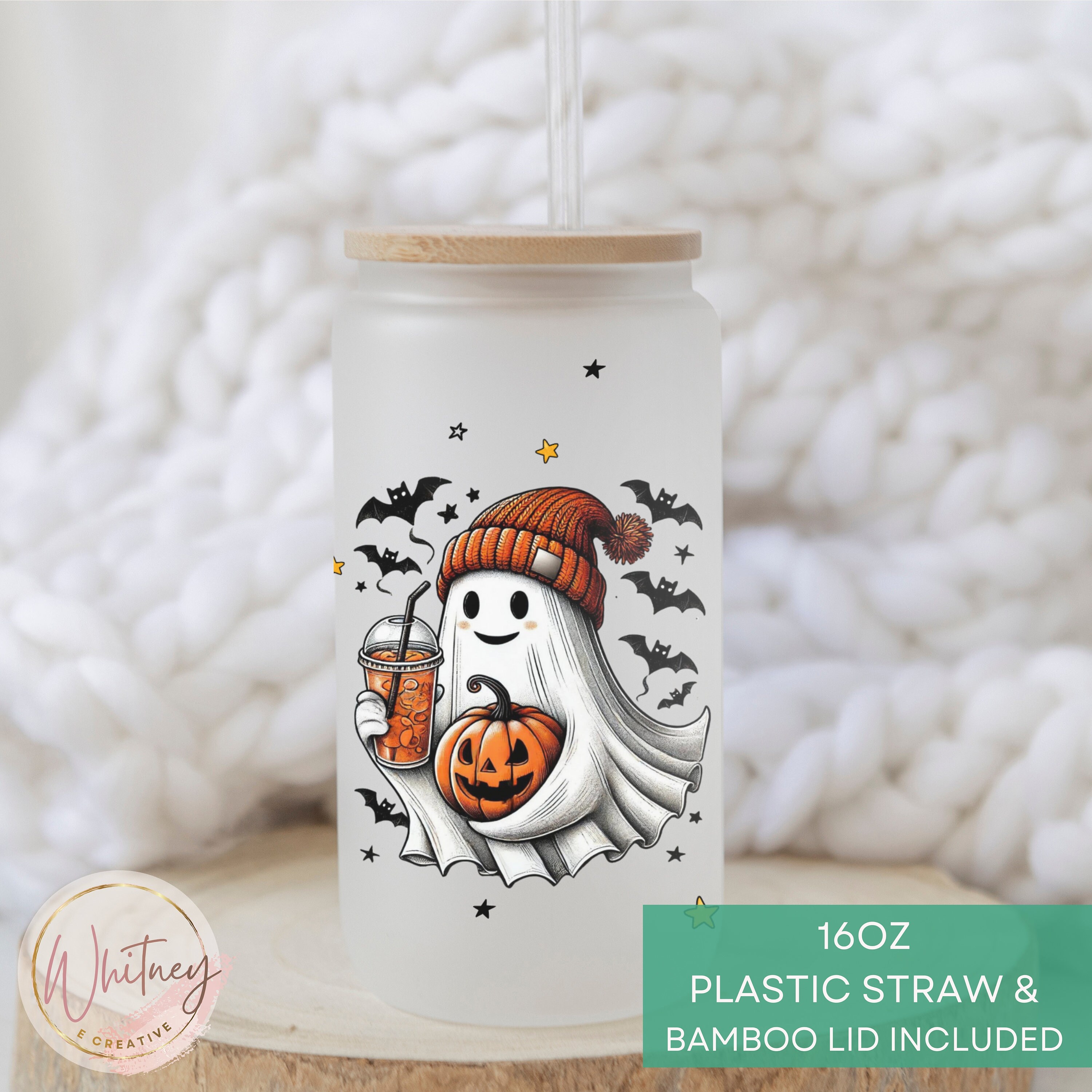 Personalized Cute Ghost Cup, Halloween Ghost Coffee Tumbler, Bougie ...