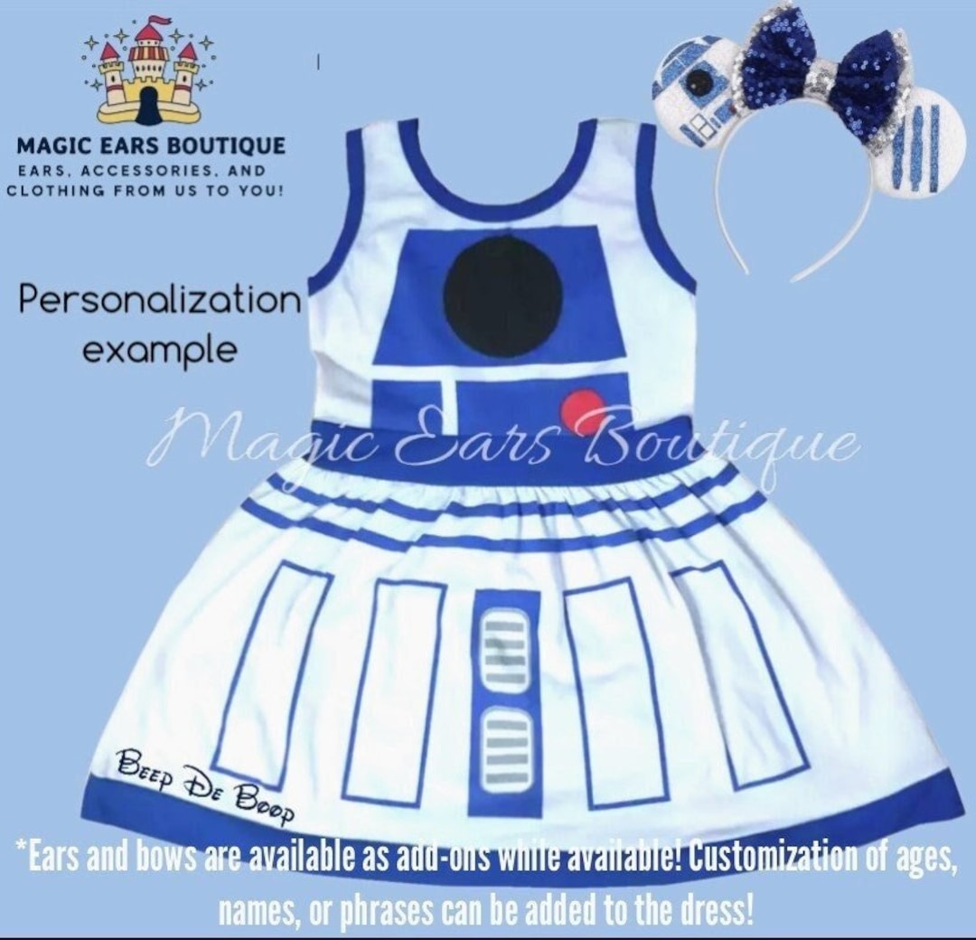 R2D2 Dress Droid Dress Star Wars Dress Robot Dress Hero - Etsy