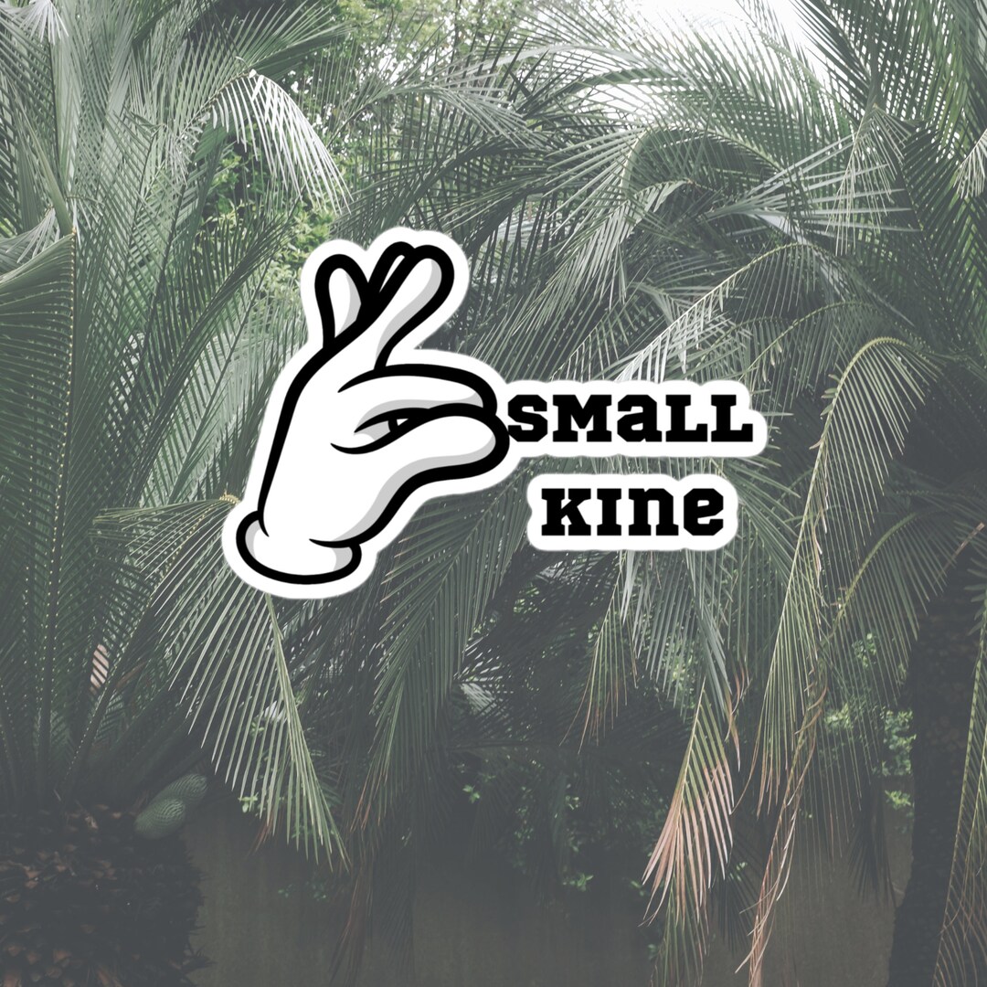 Small Kine Vinyl Sticker / Hawaii Sticker / Local Sticker / Pidgin ...