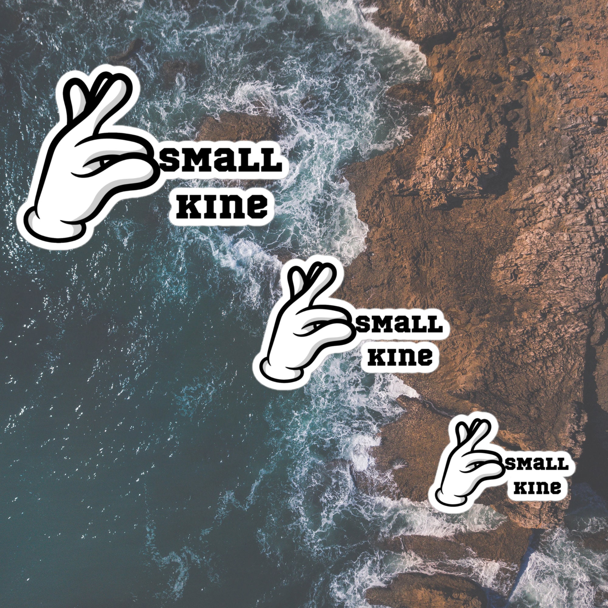 Small Kine Vinyl Sticker / Hawaii Sticker / Local Sticker / Pidgin ...