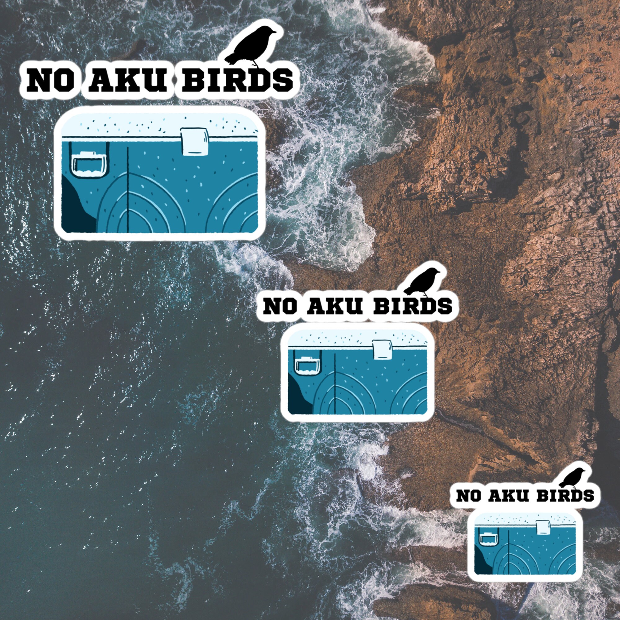 No Aku Birds Vinyl Sticker / Hawaii Sticker / Local Sticker / Pidgin ...