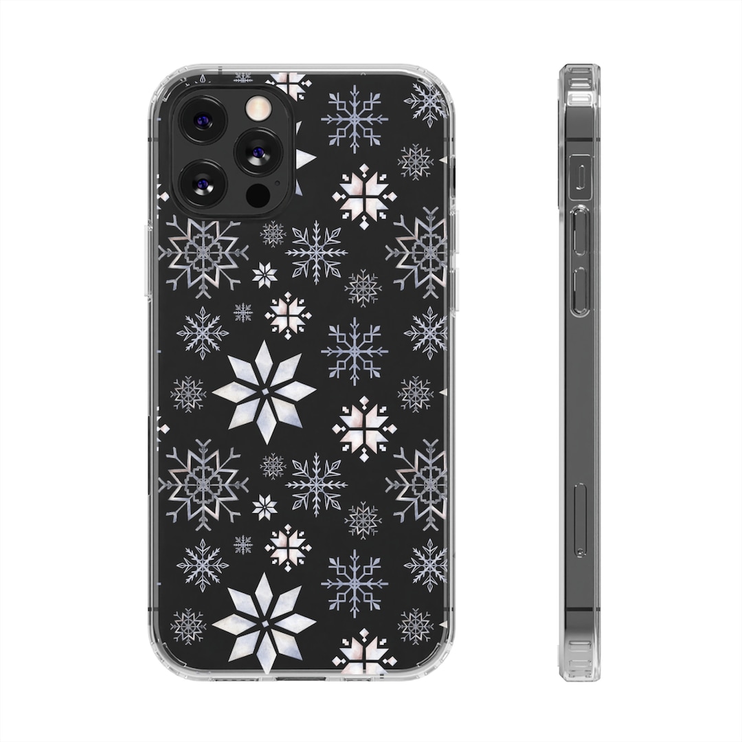 Clear Phone Case Winter Phone Case Hygge Snowflake Phone - Etsy