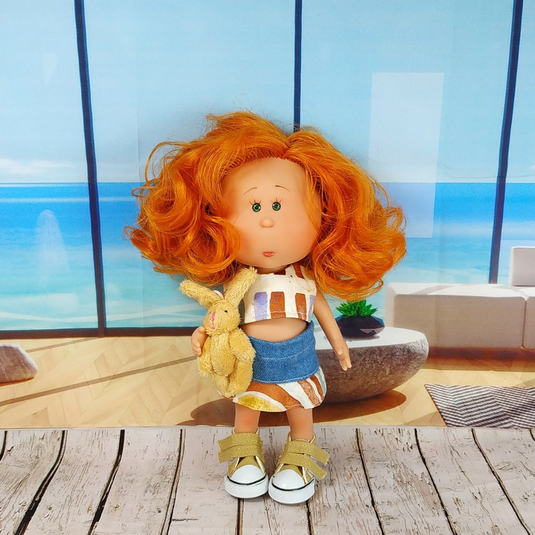 Mini Doll Mia 9'' Dressed Girl From Nines D'onil - Etsy