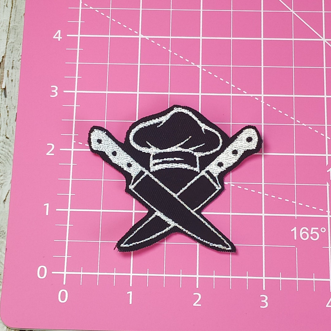 Chef Logo Patch Iron-on Chef Logo Embroidered Applique Chef Hat Kitchen ...