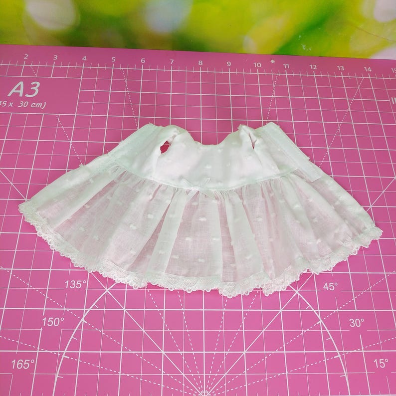 Dress for Doll Ruby Red FF 14.5'' White Muslon - Etsy