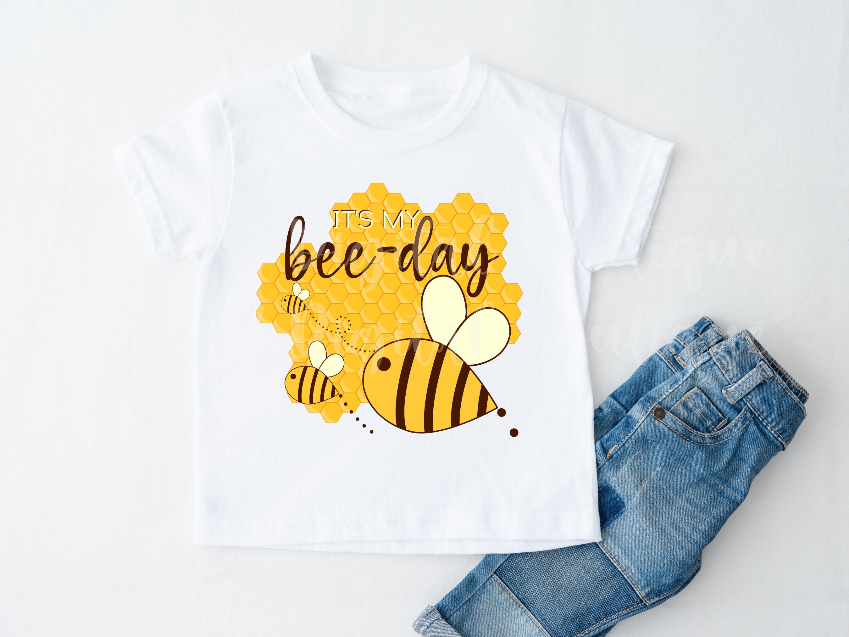 It's My Bee-day Birthday PNG | Birthday Party Png, Bee Themed Png, Kid ...