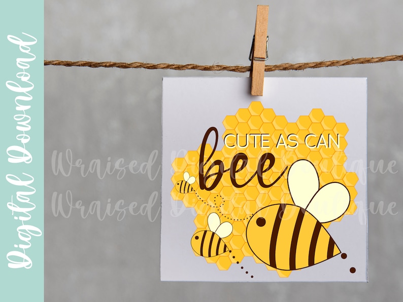 Cute as Can Bee PNG Bee Themed Png, Kid's Bee PNG, Kids Shirt PNG ...