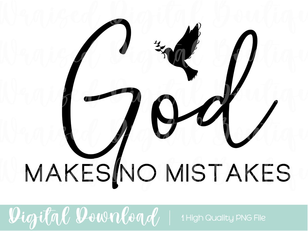 God Makes No Mistakes PNG Bible Verse Clipart, Butterfly Shirt PNG ...