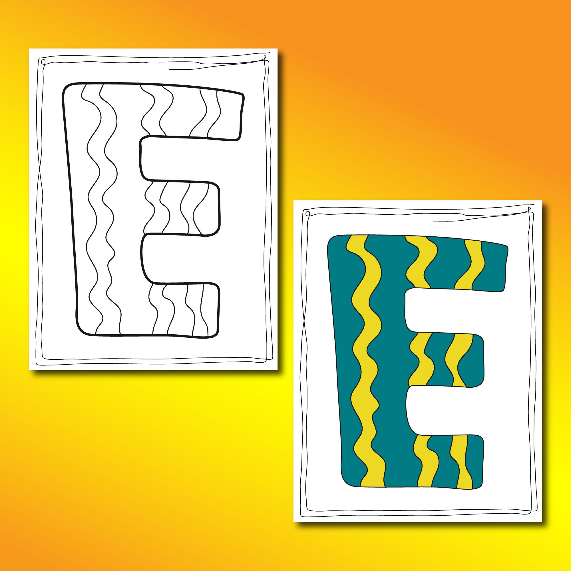 Educational ABC Coloring Pages for Kids | Printable School Worksheets ...