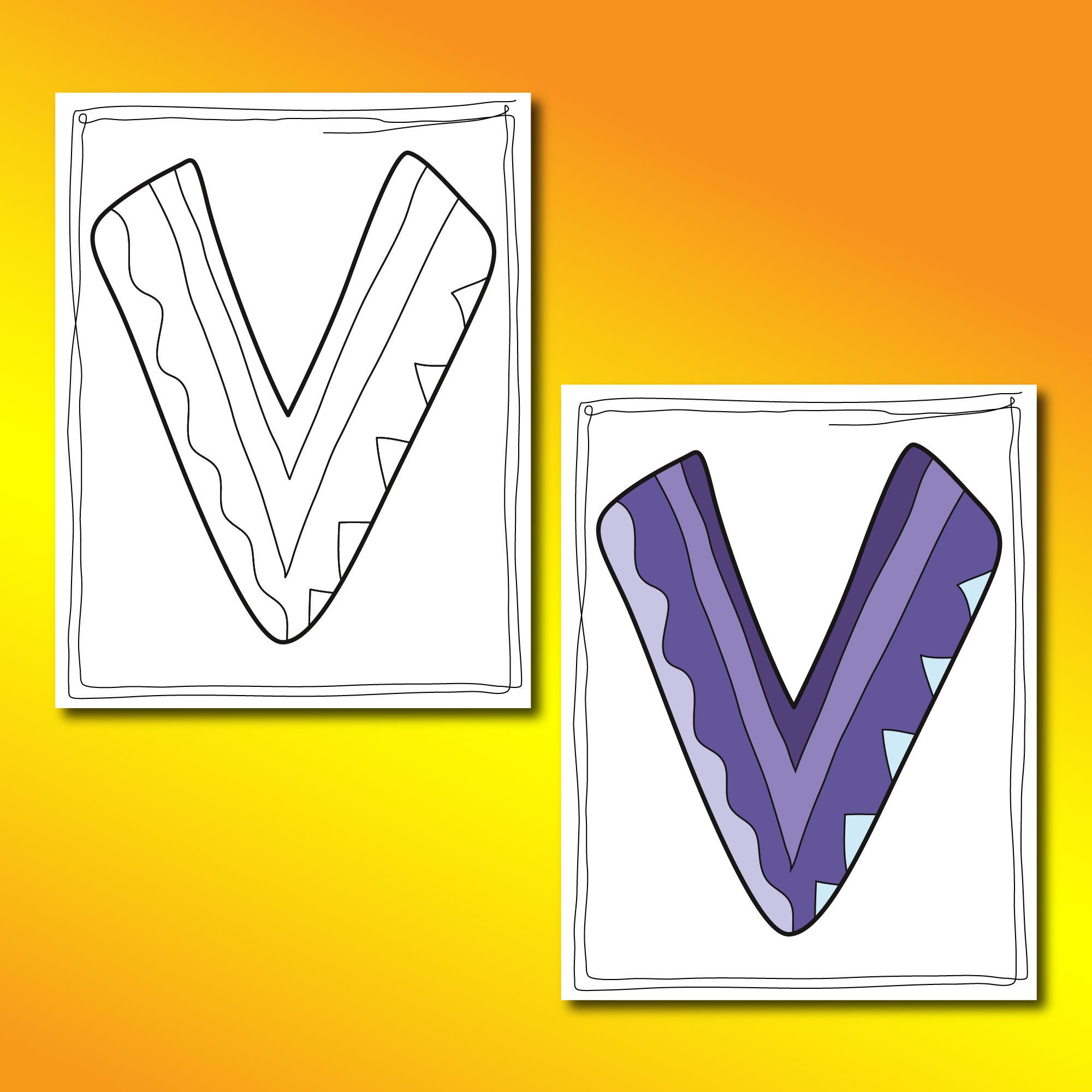 Educational ABC Coloring Pages for Kids | Printable School Worksheets ...