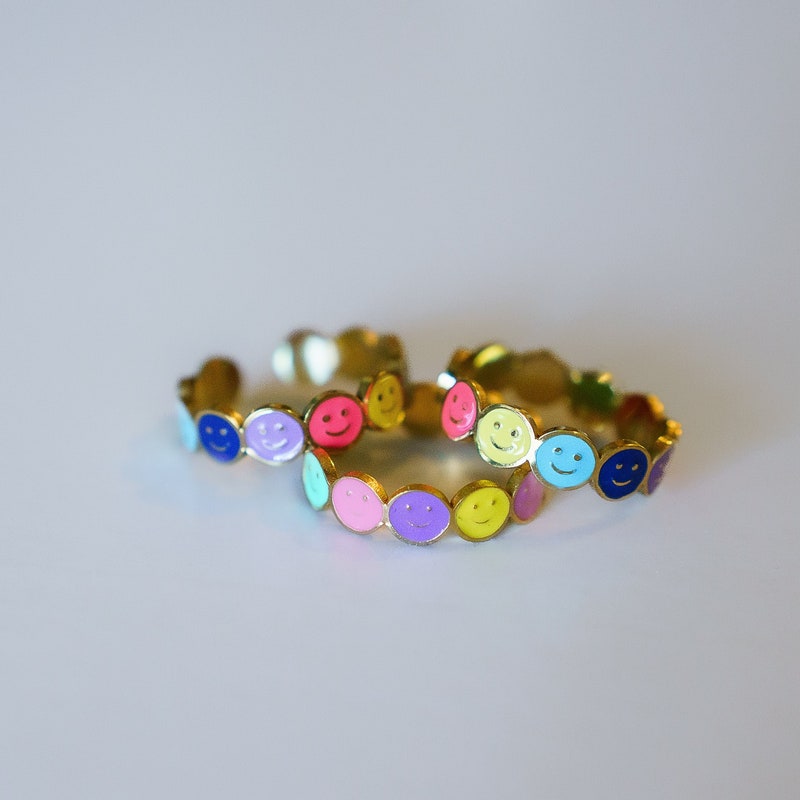 Smiley Ring - Etsy