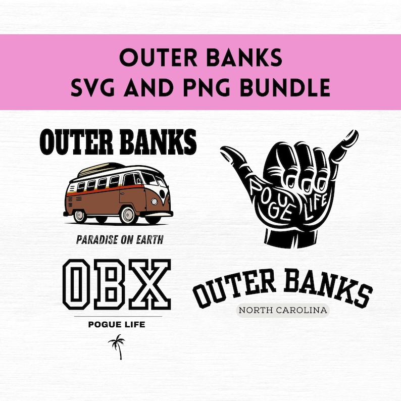 Outer Banks PNG, OBX Svg, Pogue Life Clipart, Surf Png, Outer Banks ...