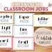Classroom Jobs Editable Display, Student Jobs, Teacher Display ...