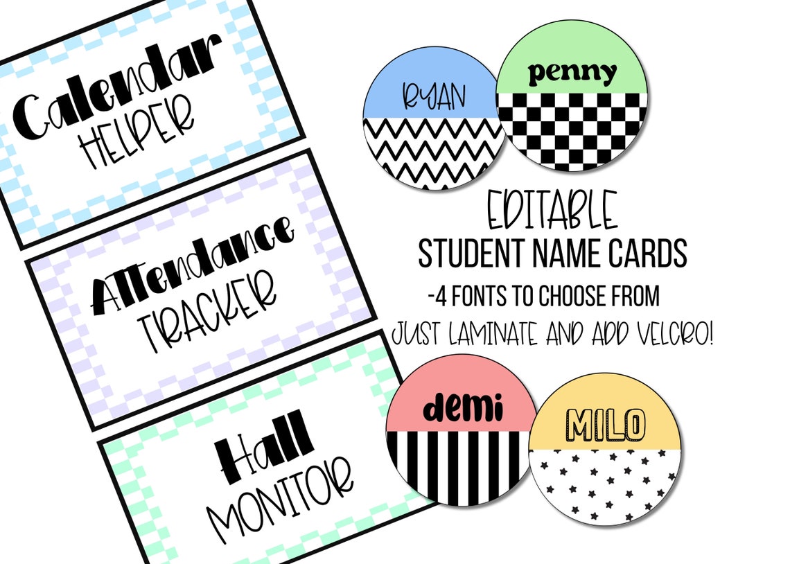 Classroom Jobs Editable Display, Student Jobs, Teacher Display ...