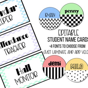 Classroom Jobs Editable Display, Student Jobs, Teacher Display ...