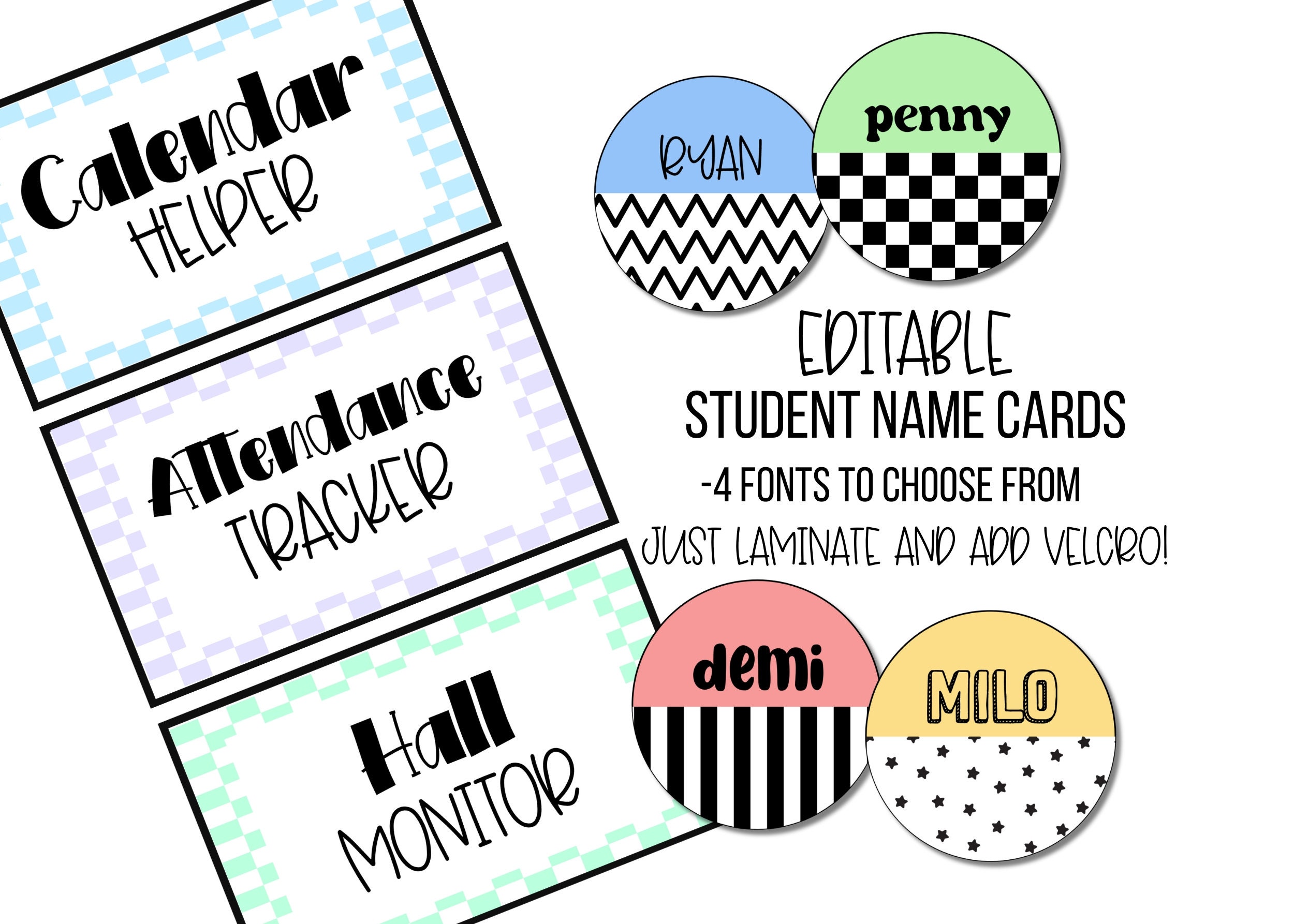 Classroom Jobs Editable Display, Student Jobs, Teacher Display ...