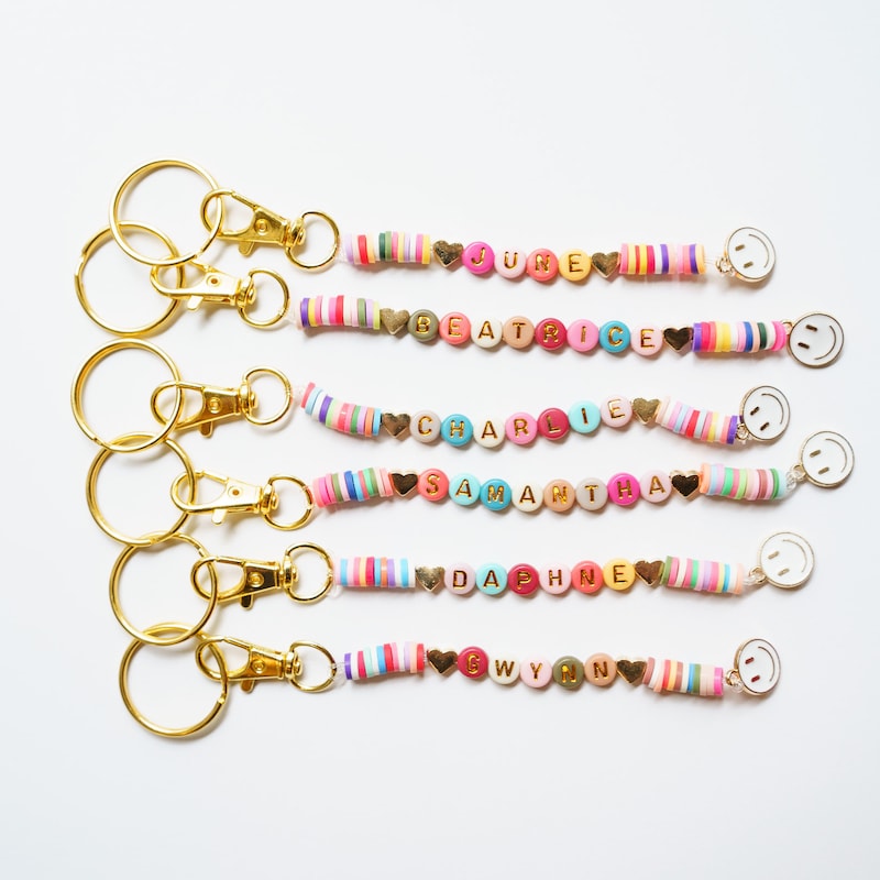 Beaded Keychain - Etsy
