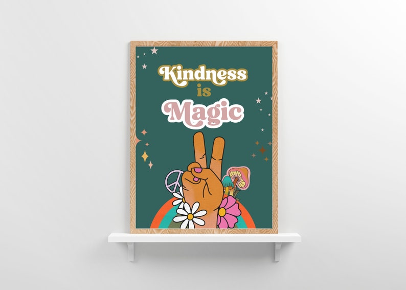 Retro Affirmation Prints, Groovy Affirmations, Classroom Posters ...