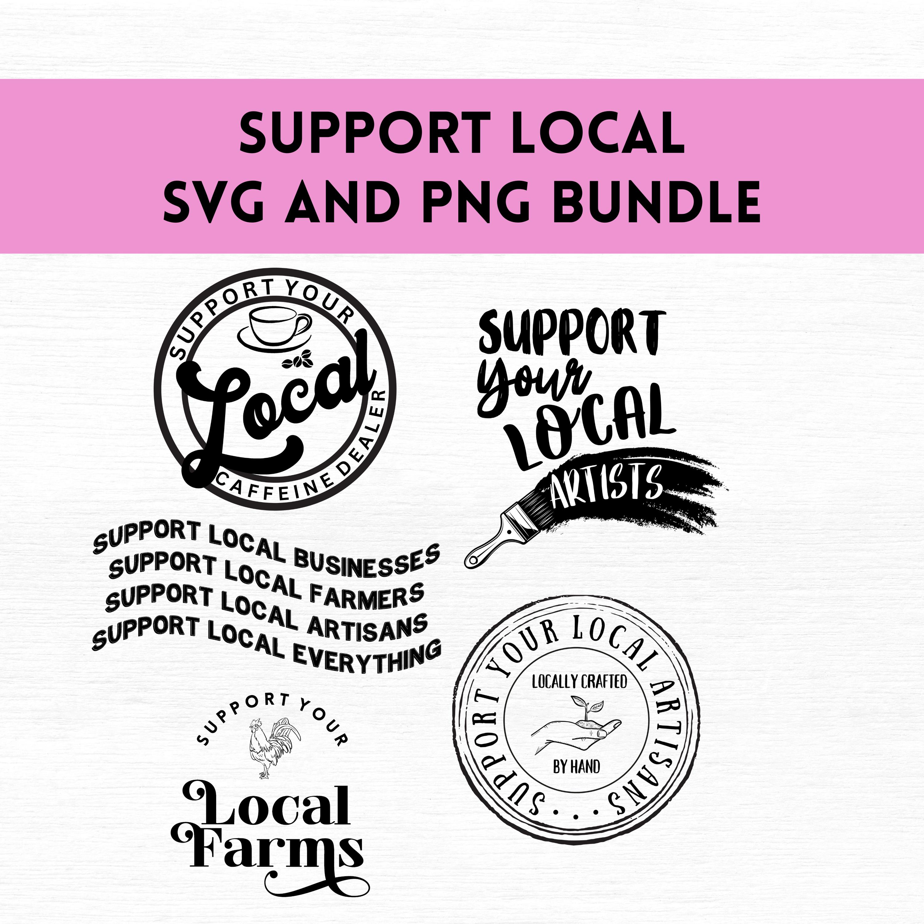 Support Local Clipart, Support Small Businesses Svg Design, Support ...