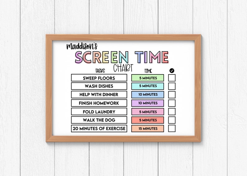 Editable Daily Checklist Bundle, Allowance Tracker, Kids Chore Chart ...