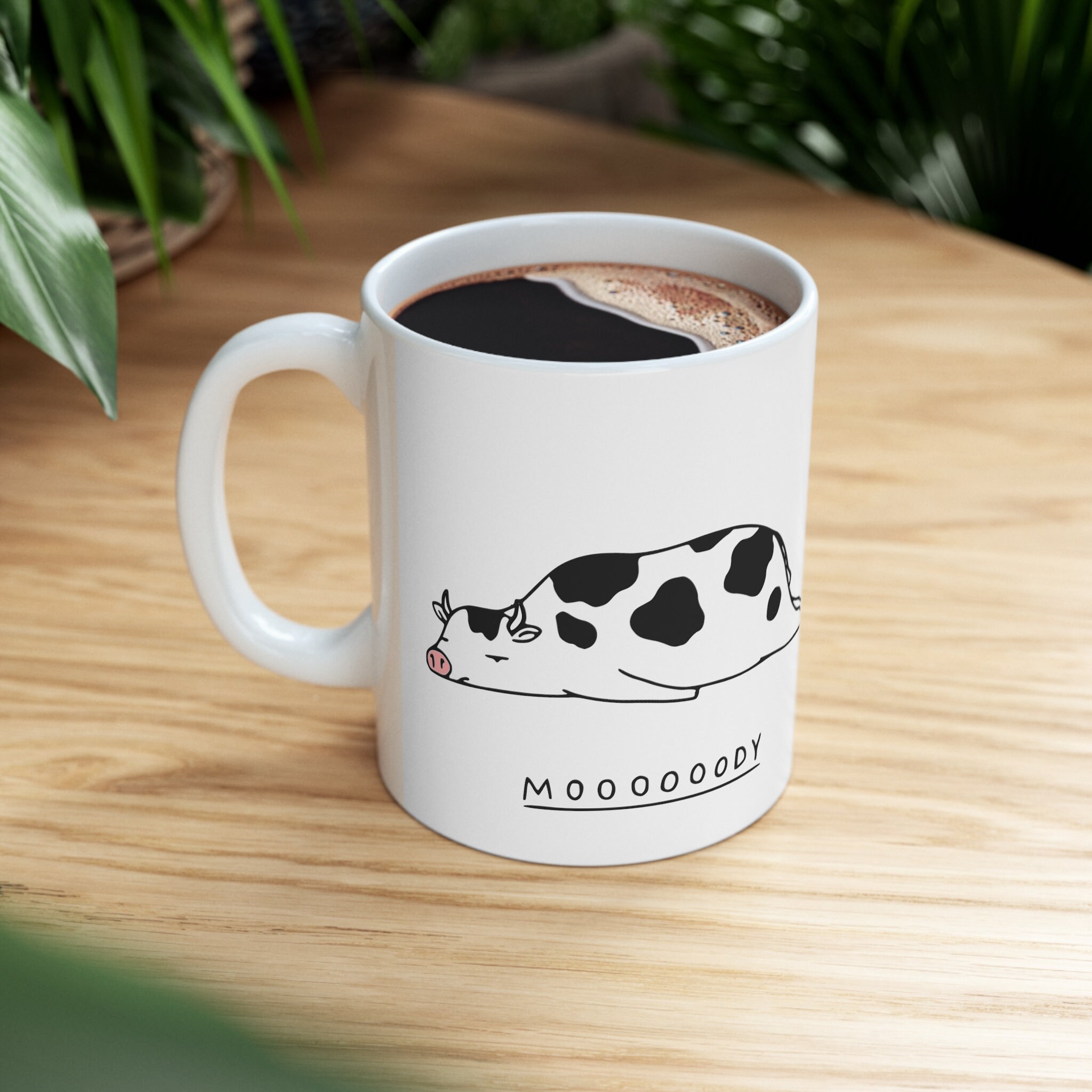 Moooody Cow Mug, Grumpy Cow Mug, Coffee Lover, Coffee Gift, Christmas ...