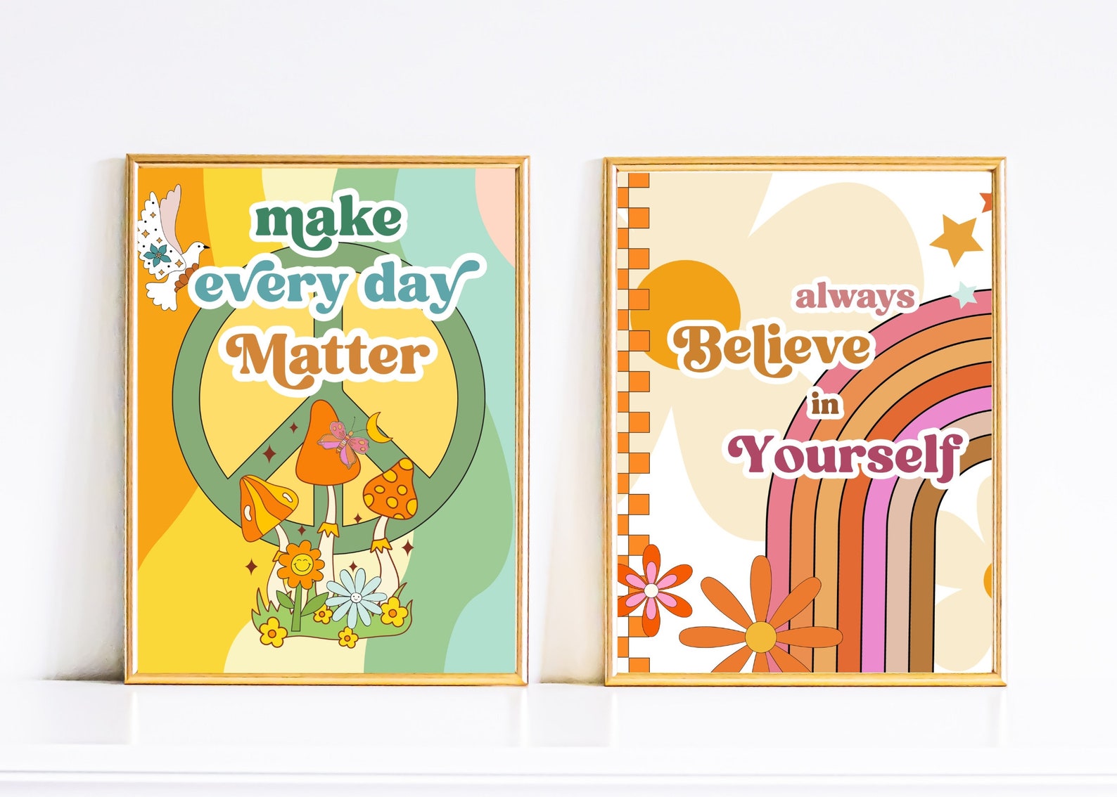 Retro Affirmation Prints, Groovy Affirmations, Classroom Posters ...