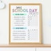Editable School Day Checklist, Before School, After School, Kids Chart ...