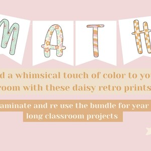 Retro Classroom Printable Letters, Teacher Prints, Bulletin Letters ...
