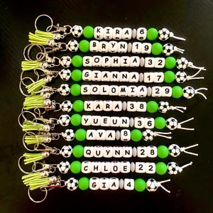 Personalized Team Gift Keychains | Custom Name Sport Keychains | Team ...