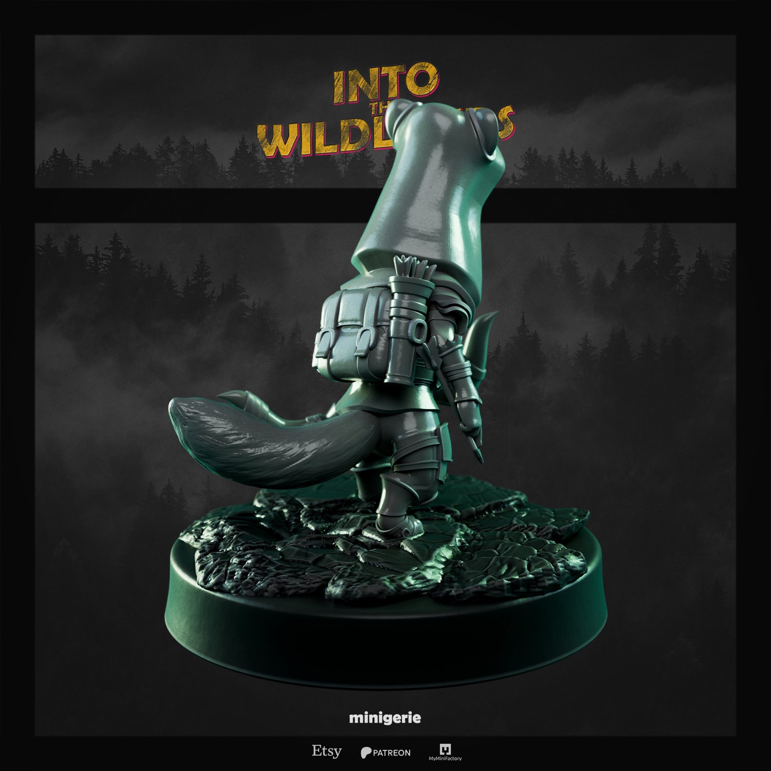 Kip - Weasel Ranger - Resin Dnd Miniature - Stylized Mini for Tabletop ...