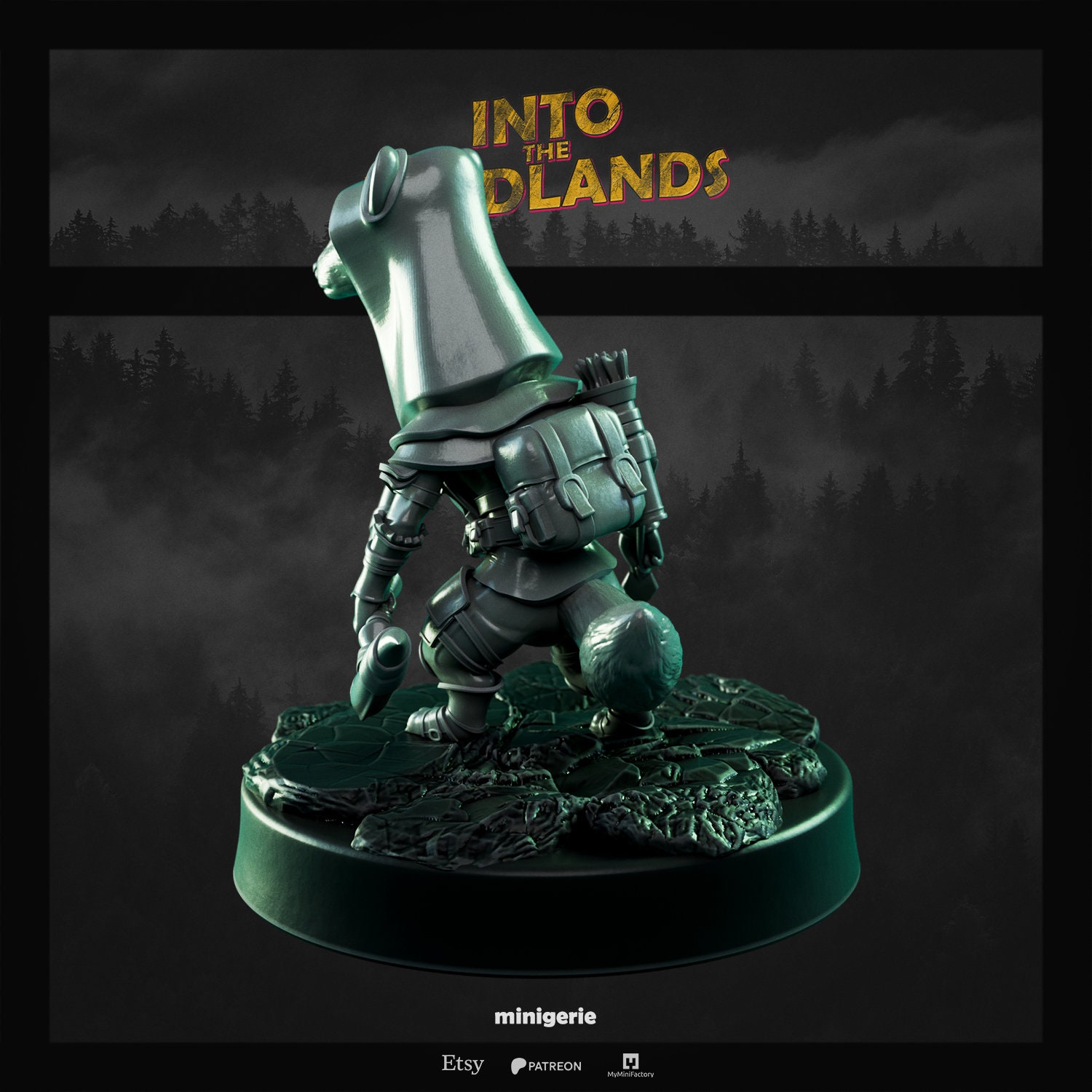 Kip - Weasel Ranger - Resin Dnd Miniature - Stylized Mini for Tabletop ...