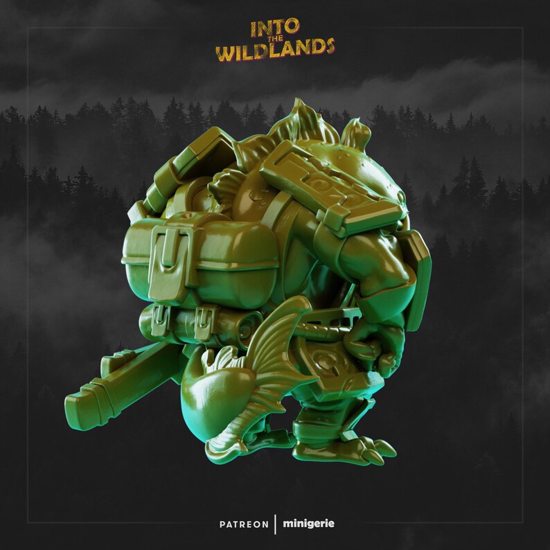 Catfish Samurai Resin Dnd Miniature Stylized Mini for Tabletop 32mm - Etsy