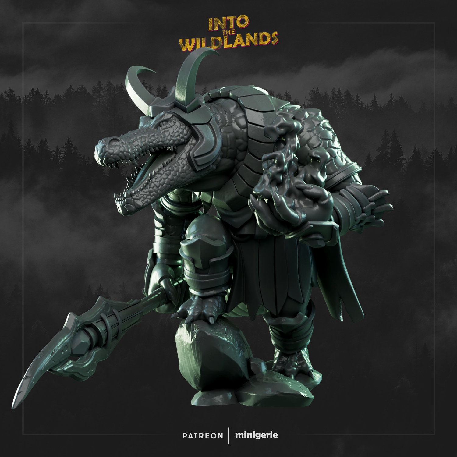 Gator Loki Trickster Cleric Resin Dnd Miniature Stylized Mini for ...