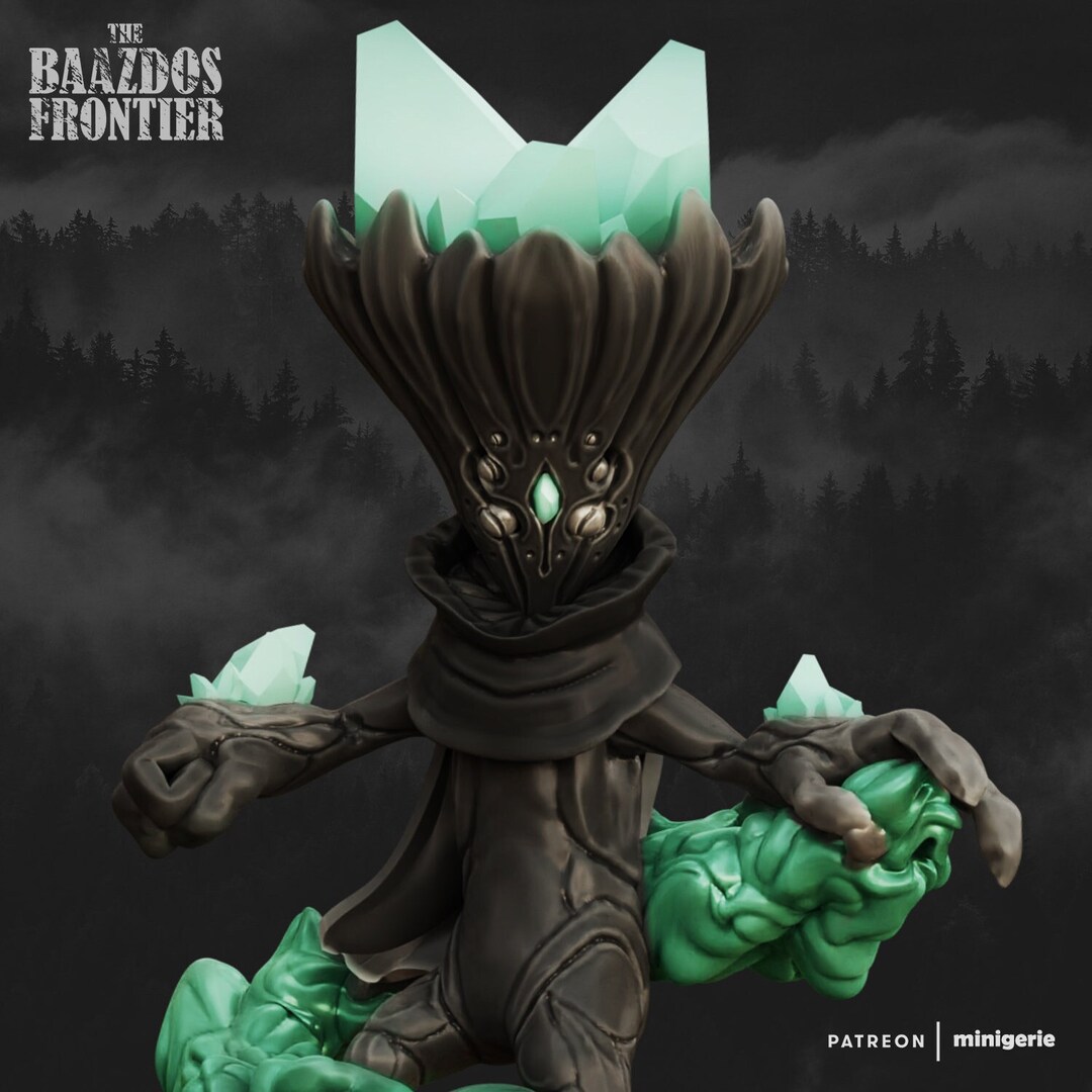 Myconid Mage - Resin Dnd Miniature - Stylized Mini for Tabletop - 32mm ...