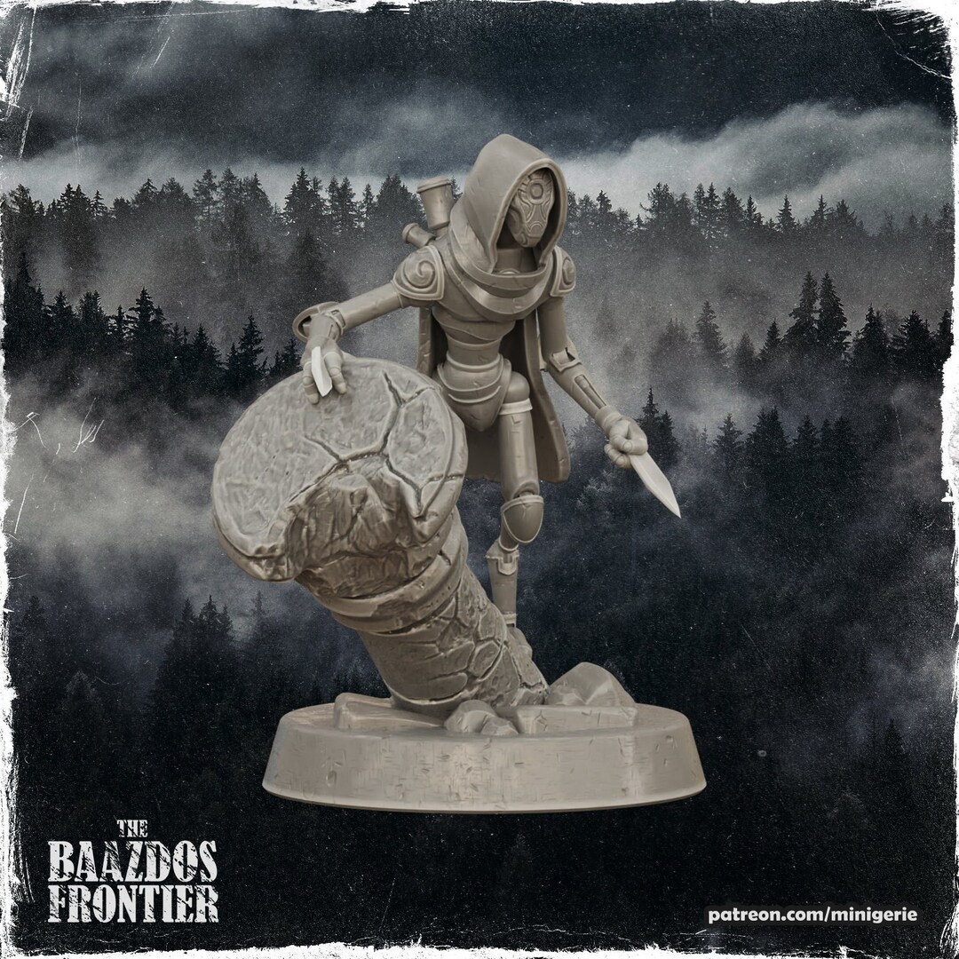 Six - Construct Assassin - Resin Dnd Miniature - Stylized Mini for ...