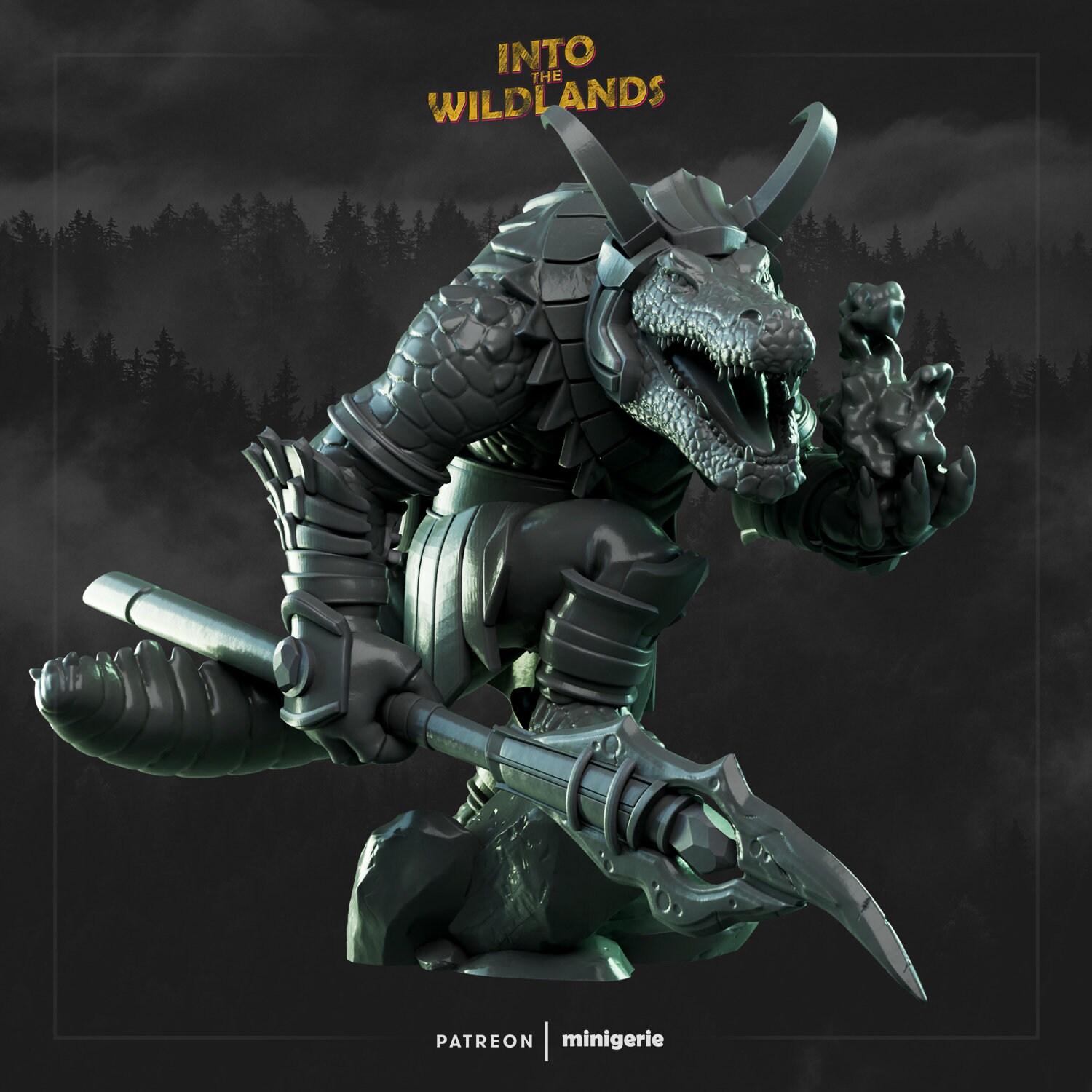 Gator Loki Trickster Cleric Resin Dnd Miniature Stylized Mini for ...