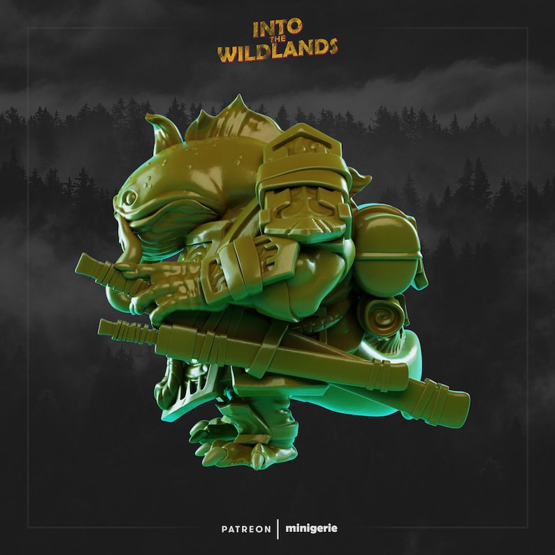 Catfish Samurai Resin Dnd Miniature Stylized Mini for Tabletop 32mm - Etsy