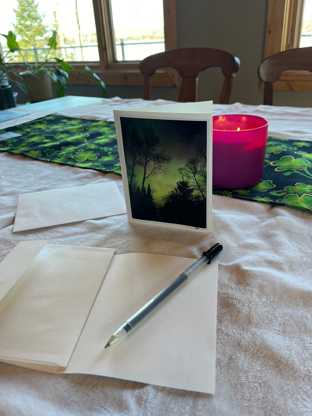 Northern Lights Notecard. Set of 5 Cards 4x6 - Etsy