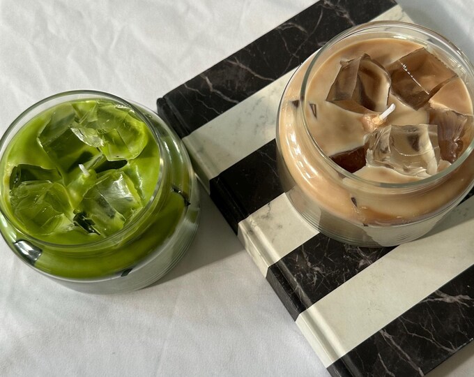 Lavender Oatmilk Matcha Candle Soy Candle Viral Drink Candle lavender ...