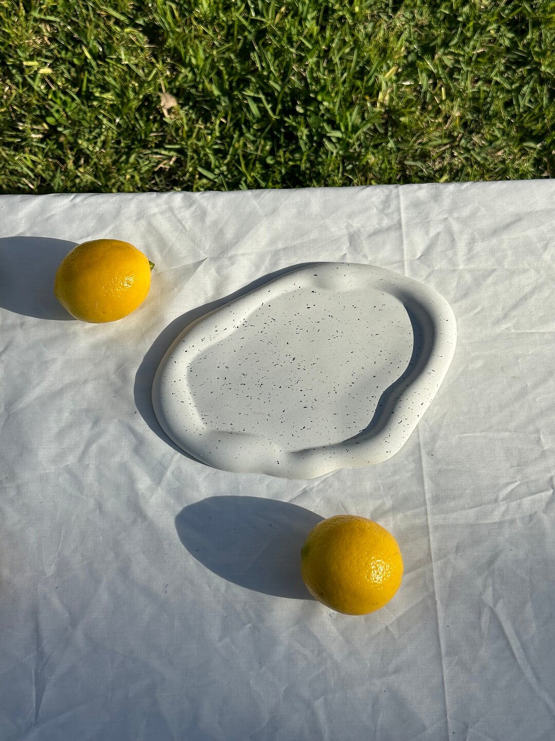 Irregular Concrete Tray-unique Tray-oval Concrete Tray-jewellery Tray ...