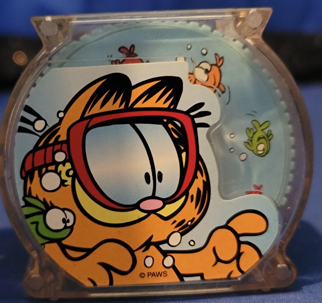 Vintage Garfield Fishbowl Roller Toy - 2000 Wendy's Kids Meal ...