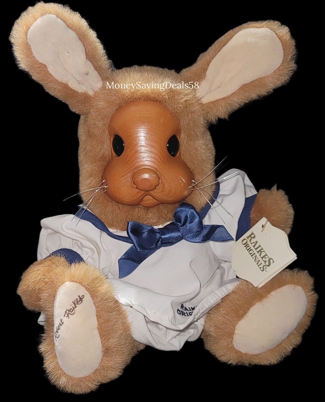 Robert Raikes 1988 Plush Wood Rabbit 561428 Plush betsy Ann Sailor ...