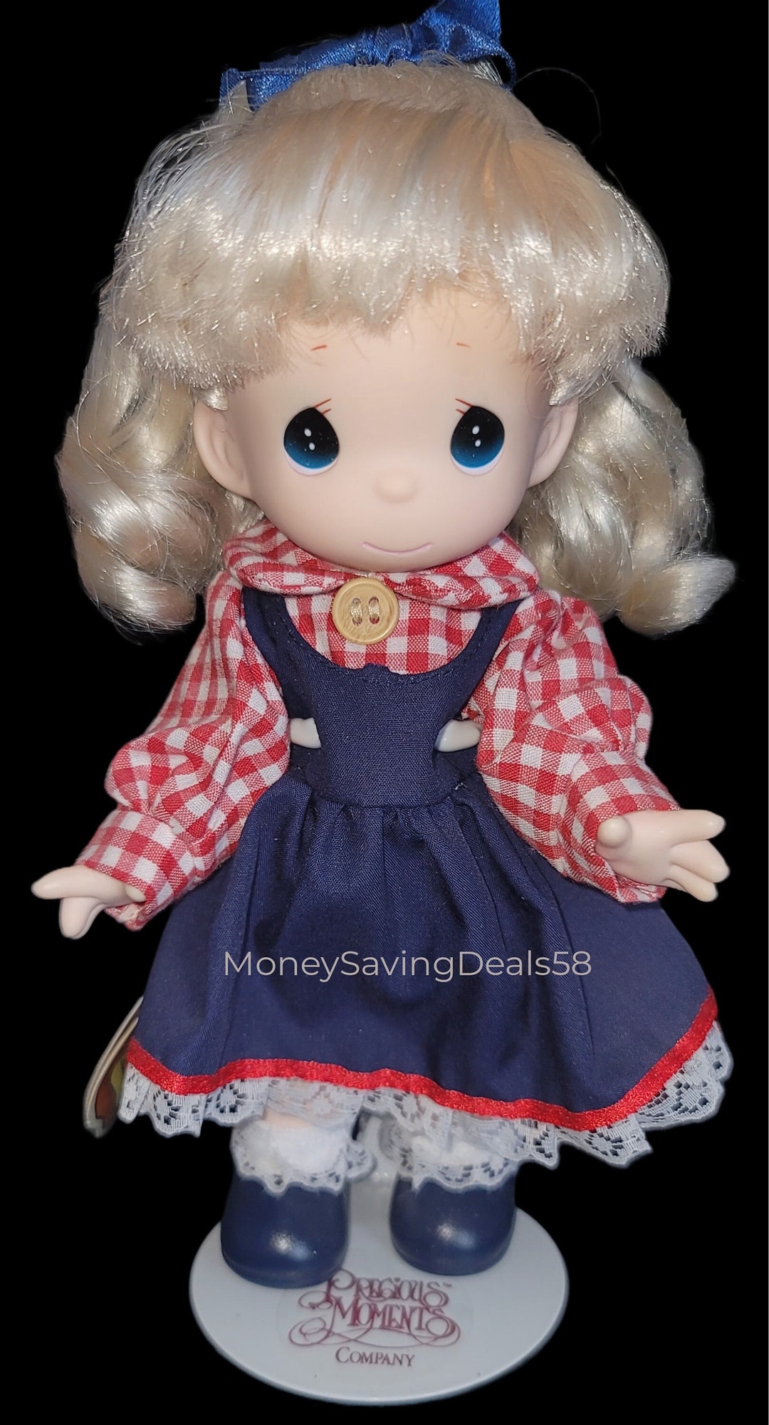 9 Precious Moments Children of the World Allison America Doll Blue, Red ...