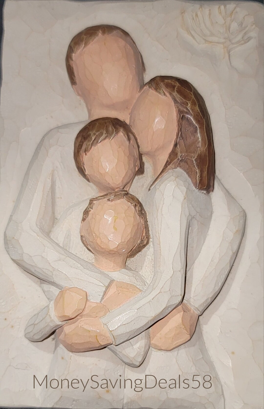 2001 Willow Tree 6" FAMILY Wall Plaque Mother Father Daughter Son ...