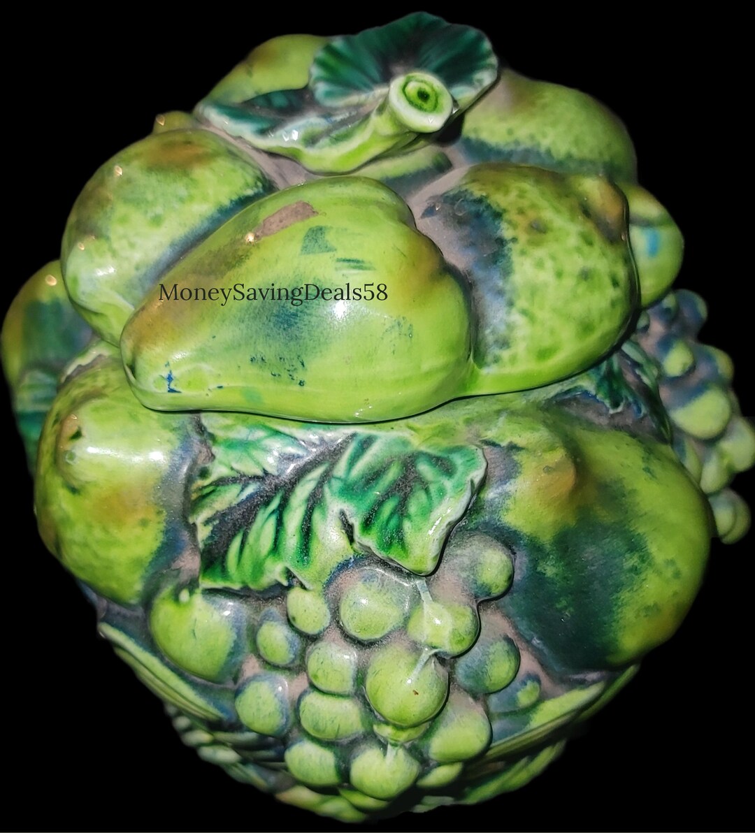 Vintage INARCO Ceramic Fruit Bowl With Lid: 1960s MCM Japan - Etsy