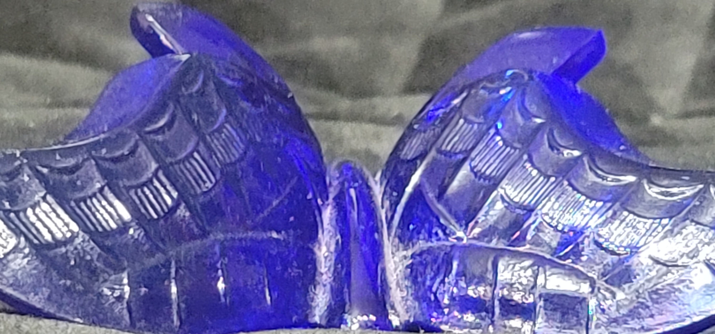 Fenton Butterfly Cobalt Blue Glass Opalescent Glass Art - Etsy